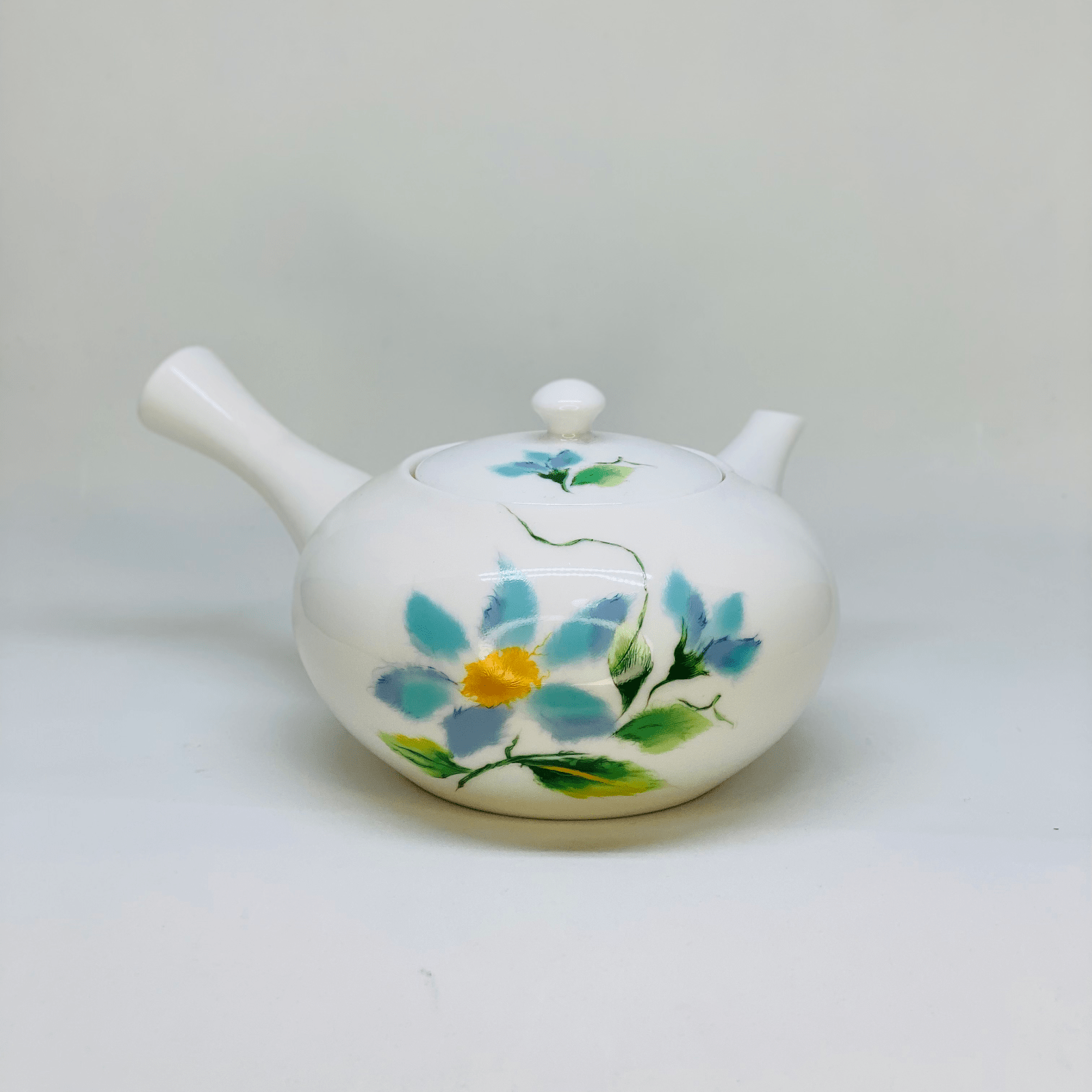 Blue & Yellow Flower Japanese Side-handle Teapot – Tea Stop